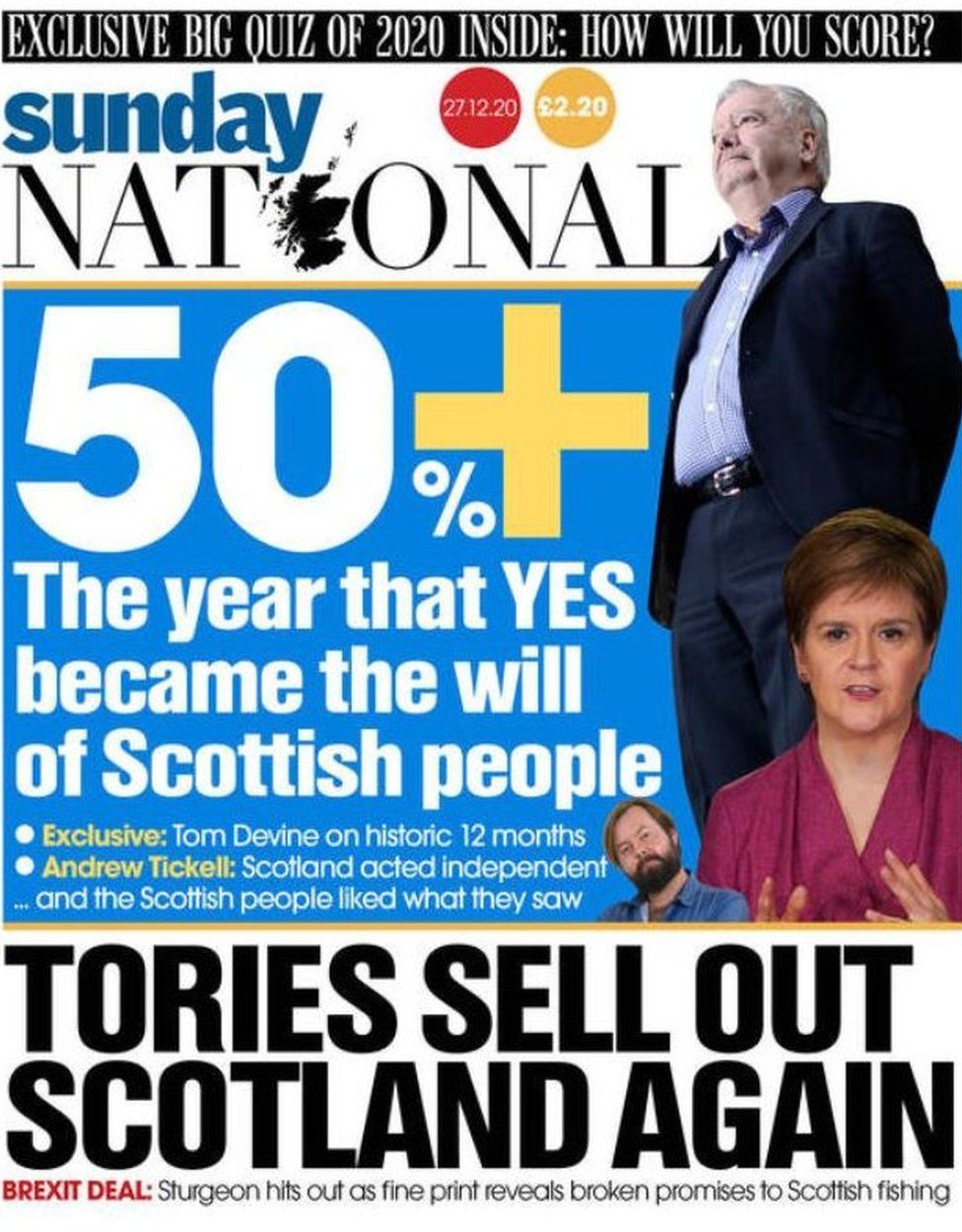 Scotland's papers: Brexit fish row and '15m jabs to freedom' - BBC News