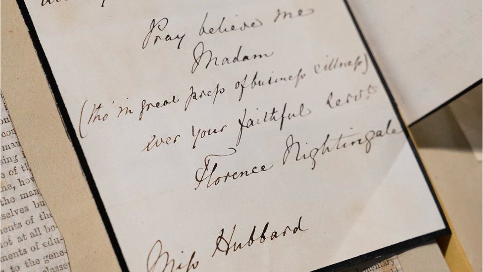 Florence Nightingale letter goes on display in Chichester - BBC News