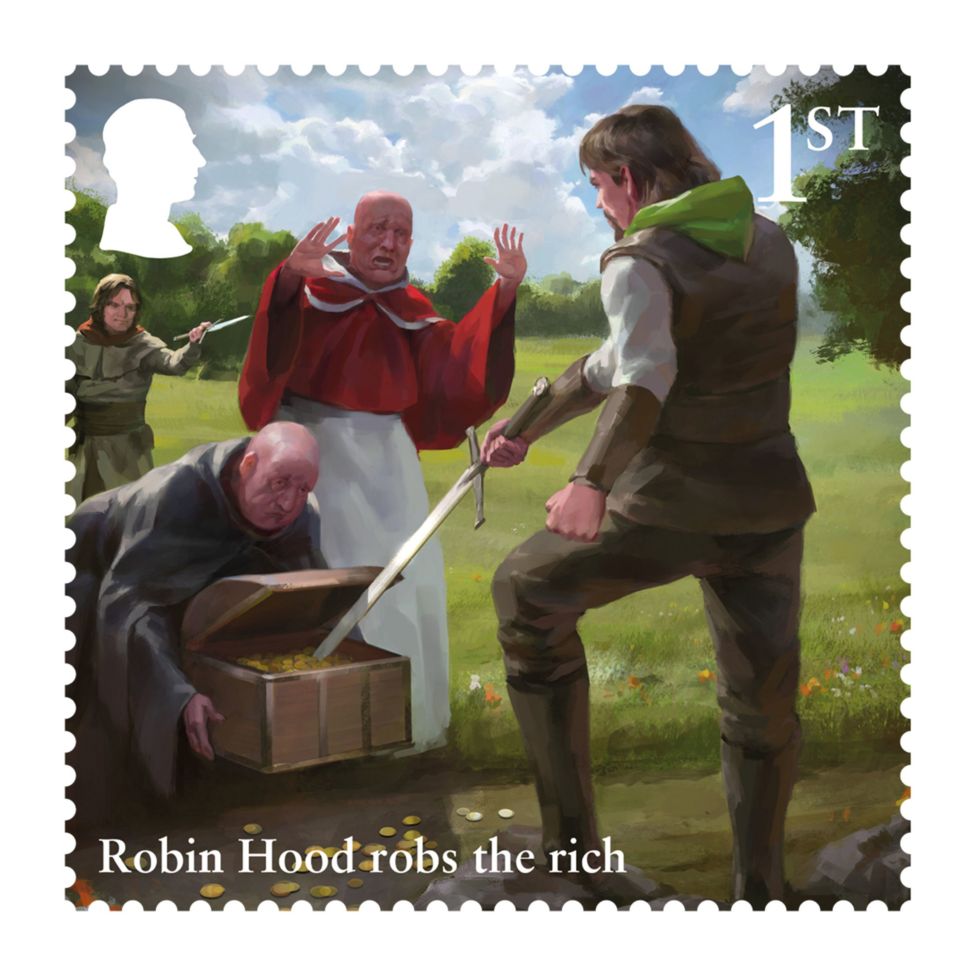 Legend of Robin Hood told in stamps - BBC Newsround