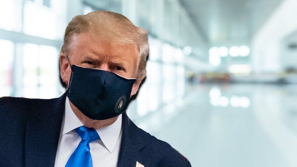 Coronavirus: President Trump has worn a mask in public for the very ...