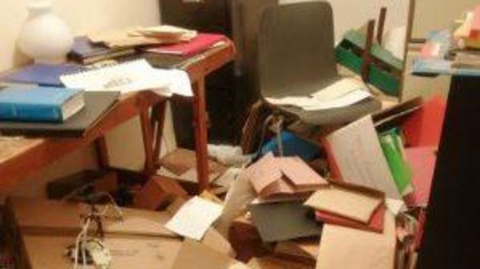 Audley: Burglars smash windows and trash rooms at church - BBC News