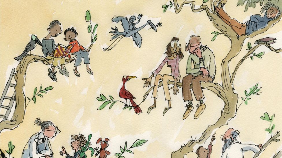 Rarely seen public art by Quentin Blake to go on show in Suffolk - BBC News