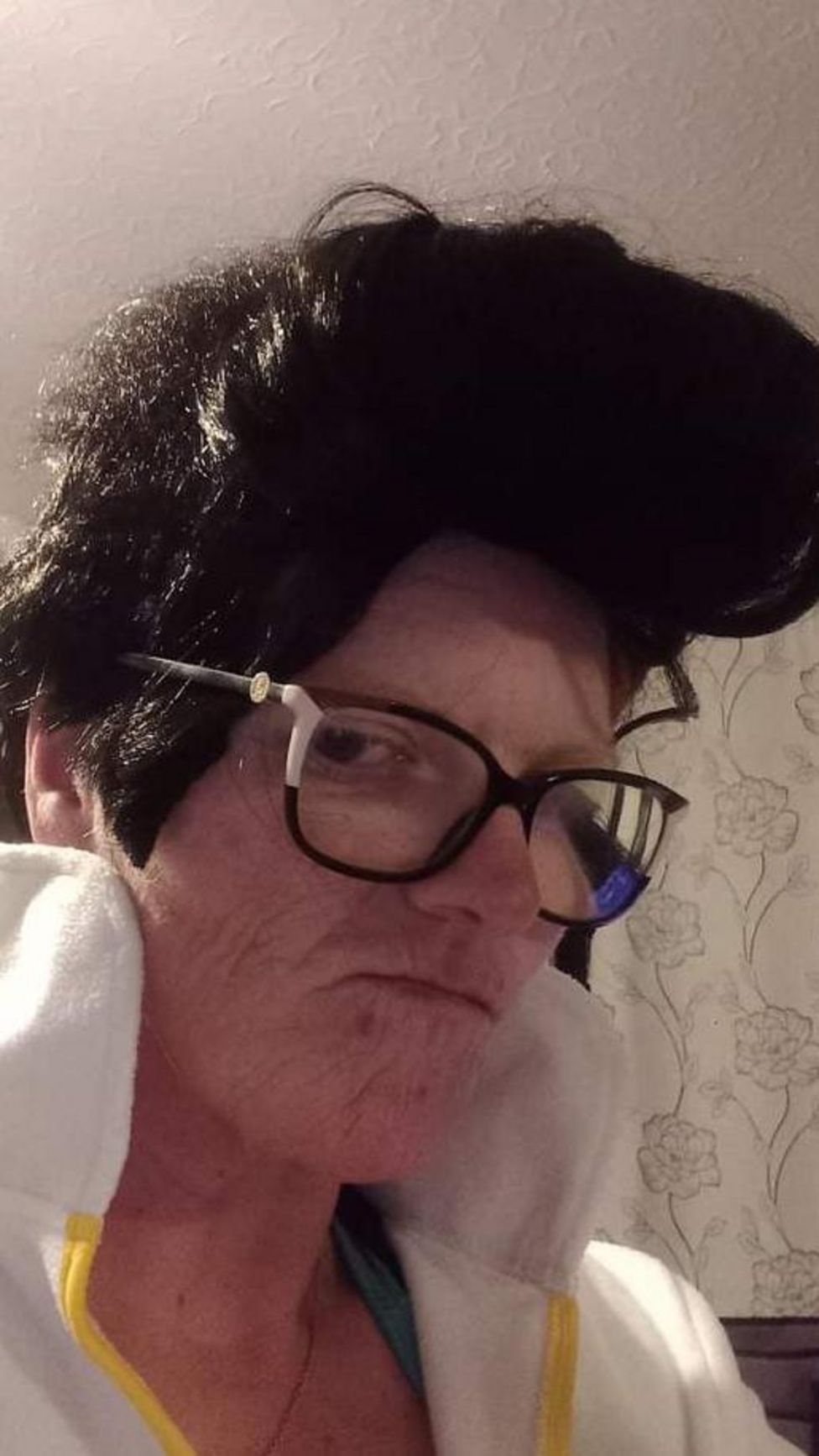 Ulverston lollipop lady dons fancy dress for St Mary's hospice - BBC News