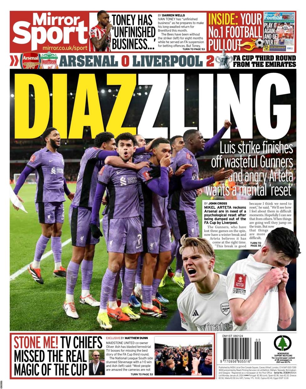 Monday's newspapers - BBC Sport