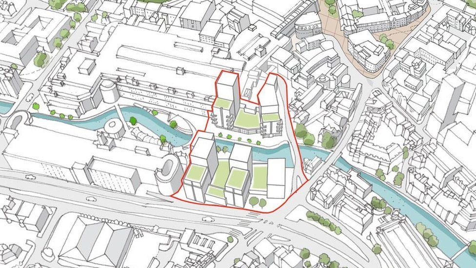 Reading's The Oracle: Rental flats plan submitted for shopping centre ...