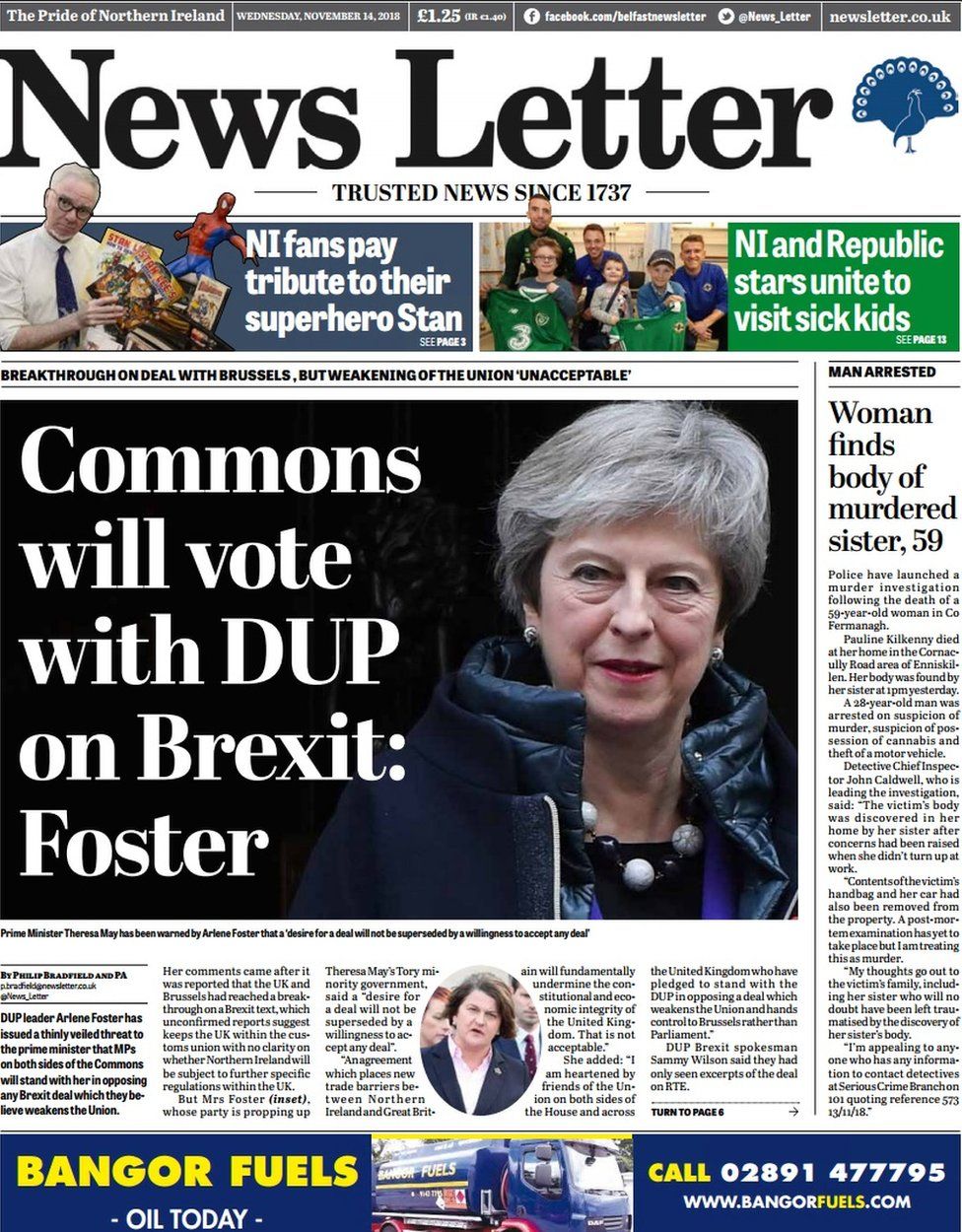 NI newspaper review: Benefits battle, Brexit cakes and big hair - BBC News