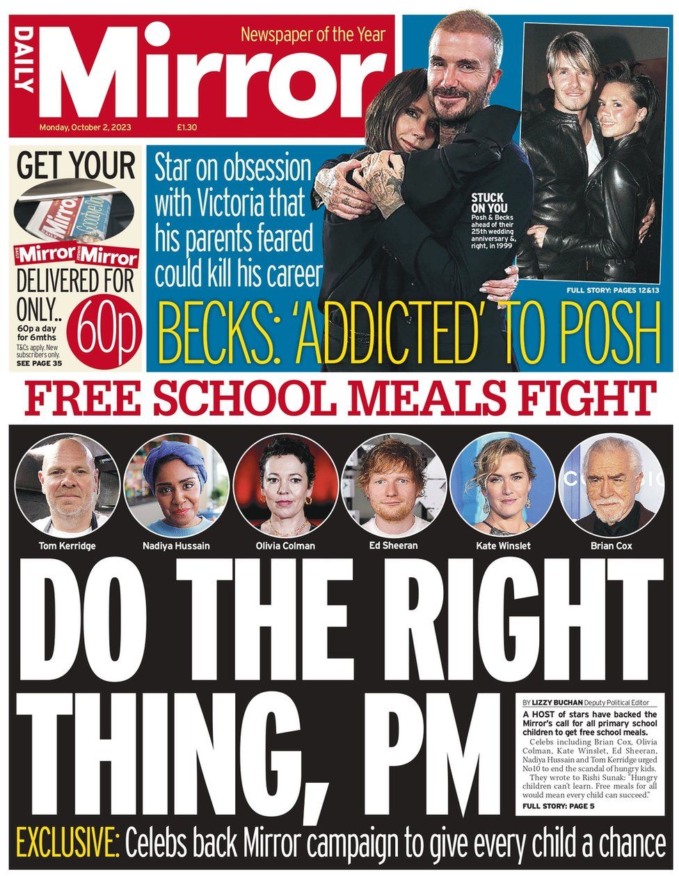 'Tories eye PM's throne' and 'Schools phones ban' - BBC News