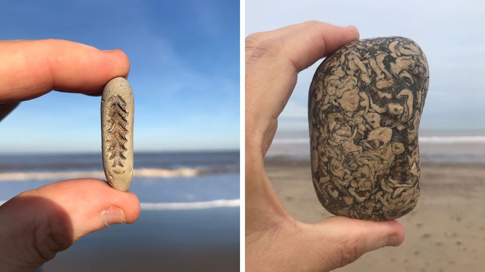 'Pebble power' proves social media hit for Withernsea poet - BBC News