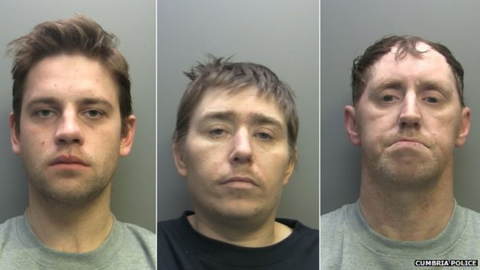 Shop robbers Angus Harron, Gareth Fleming and Mark Jewitt jailed - BBC News