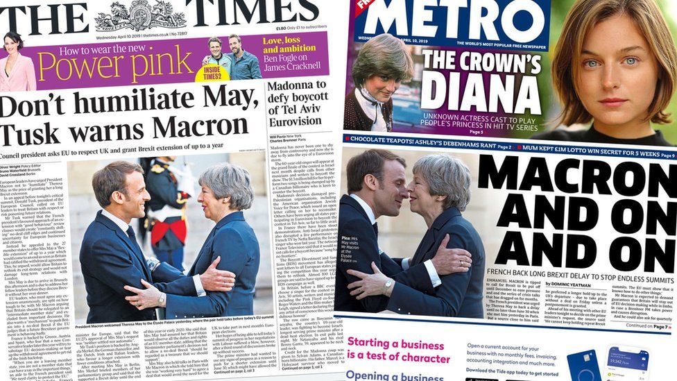 News Daily: EU to decide on Brexit delay, and Debenhams future - BBC News