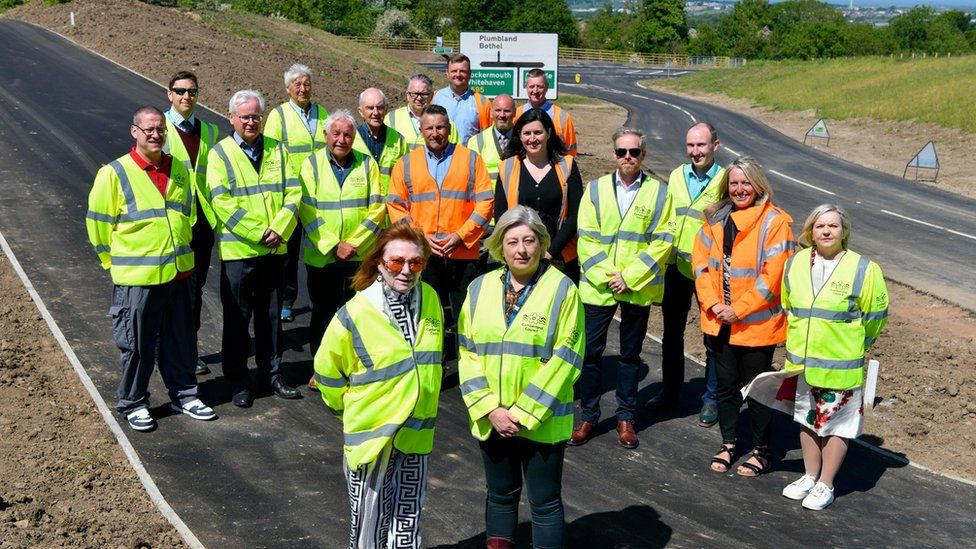 Cumbria A595 reopens after safety improvements made - BBC News