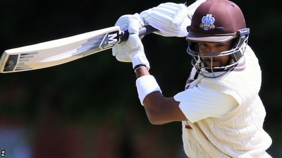 County Championship: Surrey's Arun Harinath hits ton to hold up ...
