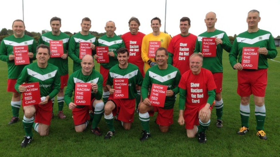 Labour MPs fight back against press in annual football scrap - BBC News