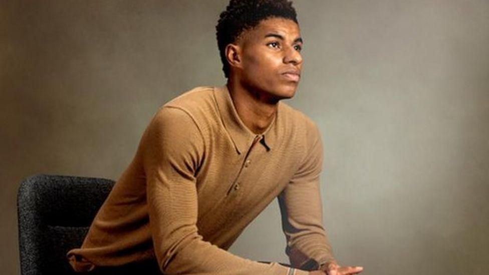 Marcus Rashford posts boy, 9, surprise gift for charity work - BBC News