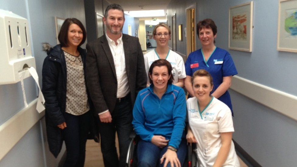 Locked-in syndrome: PSNI officer Clodagh Dunlop walks out of hospital ...