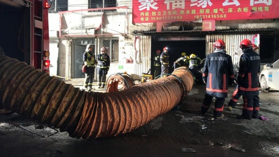 Beijing housing block fire: Nineteen people killed - BBC News