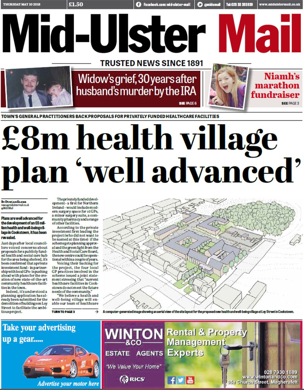 NI weekly papers: Lucky escape and right royal coincidence - BBC News