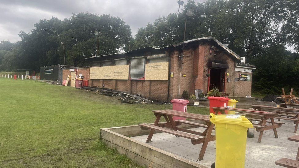 Hampton Football Club fire treated as suspicious - BBC News