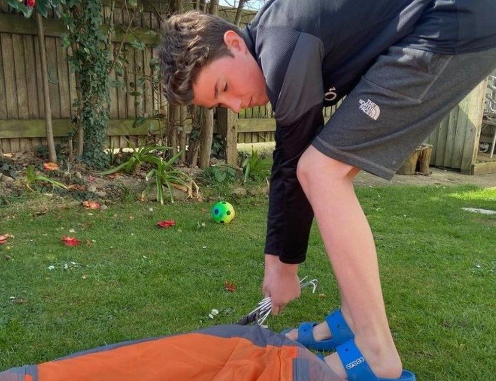 Max Woosey: Charity camper 'not coming in' after two years - BBC News