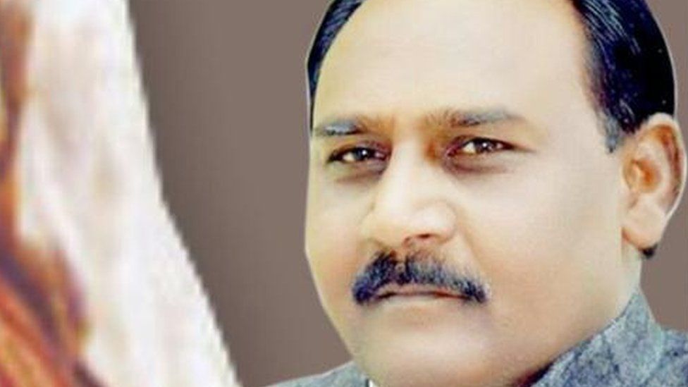 India MP shocks with Hitler costume protest in parliament - BBC News