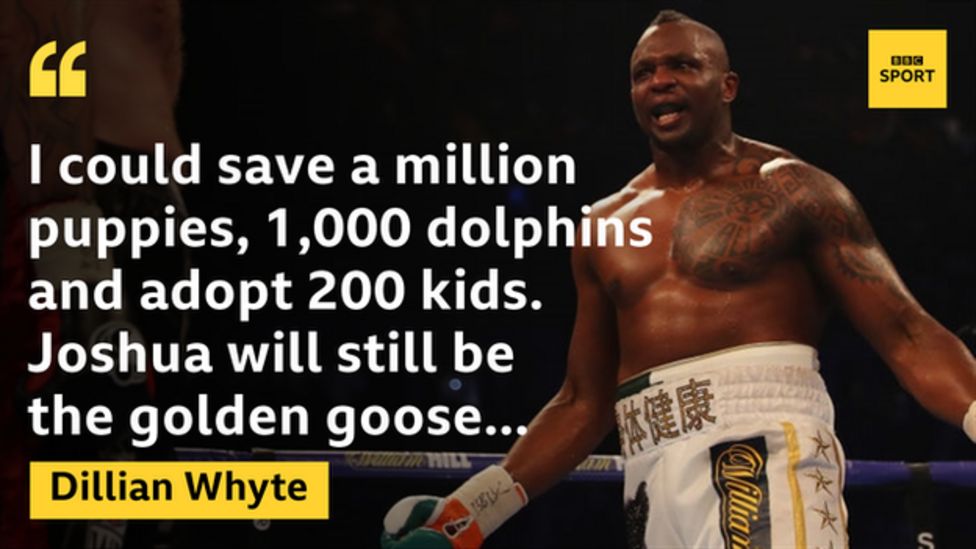 Dillian Whyte: 'I'll never be the golden goose like Anthony Joshua ...