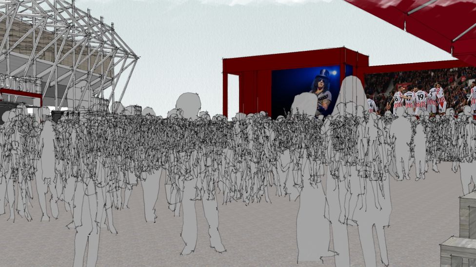 Stoke City submits plan for £1.5m fan-zone at stadium - BBC News
