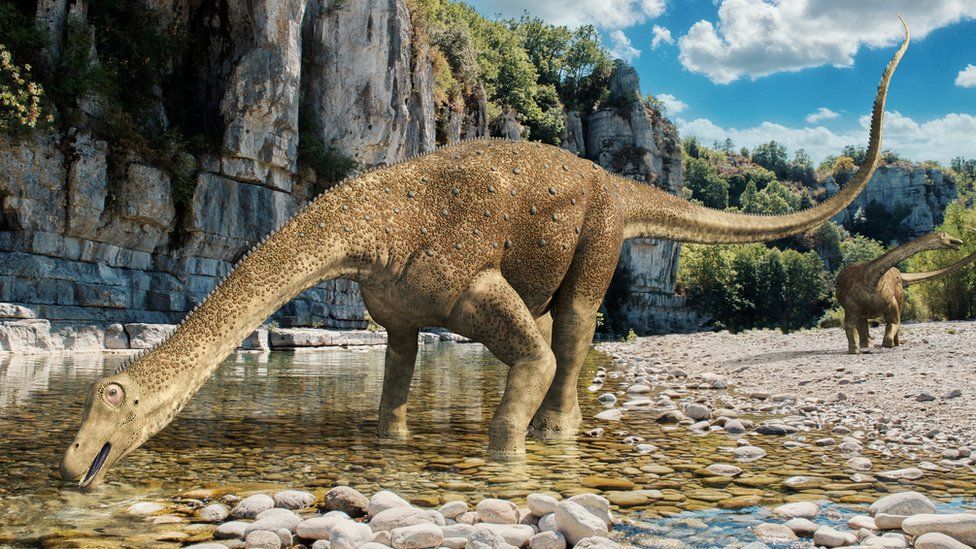 Dinosaur with strange head lived on an island of miniature creatures ...