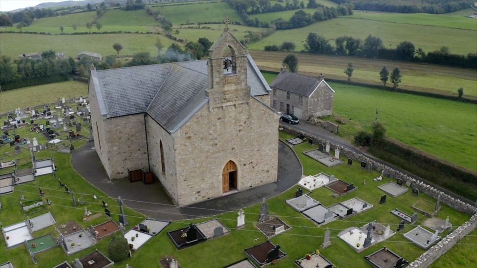 Augher: Restored 100-year-old church bell rings again - BBC News