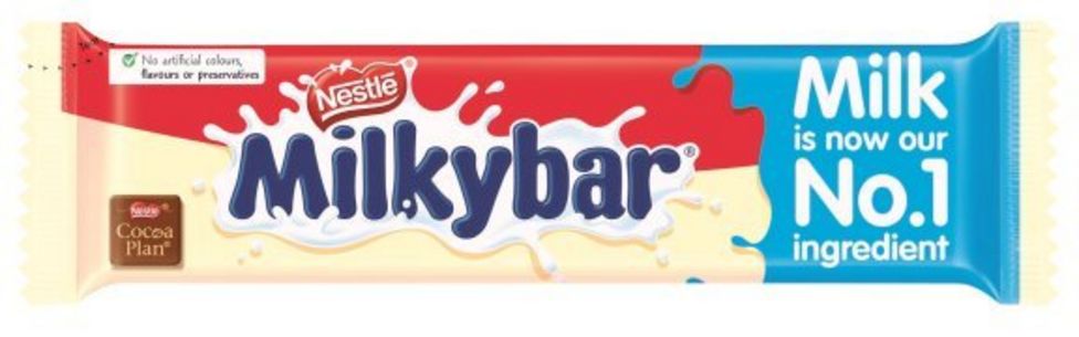 More milk, less sugar for new Milkybar recipe - BBC News