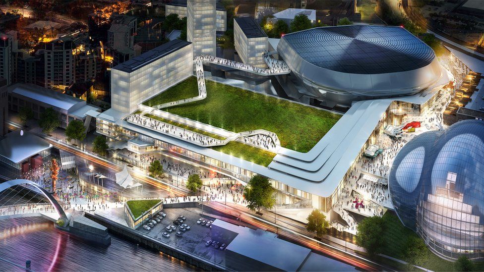 Gateshead Quays arts and leisure complex design revealed - BBC News