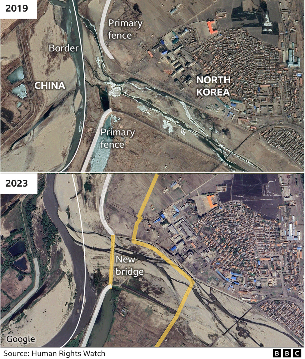 Images show North Korea sealing its border with China - BBC News