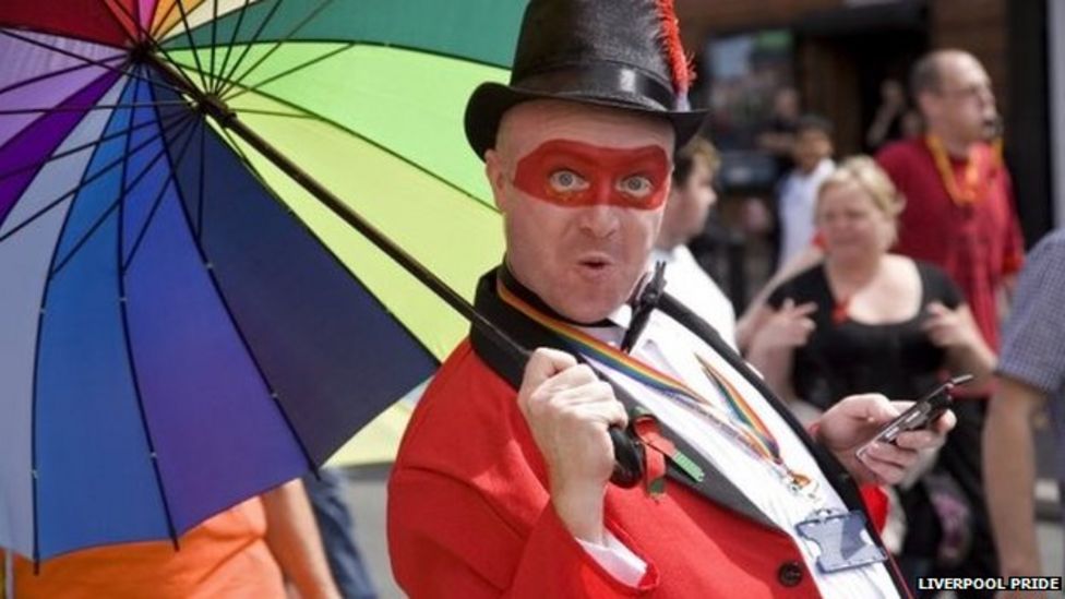 Liverpool Pride march takes place to celebrate LGBT community - BBC News