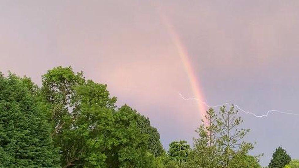 Rare 'lightning rainbows' captured during storms in Hertfordshire and ...