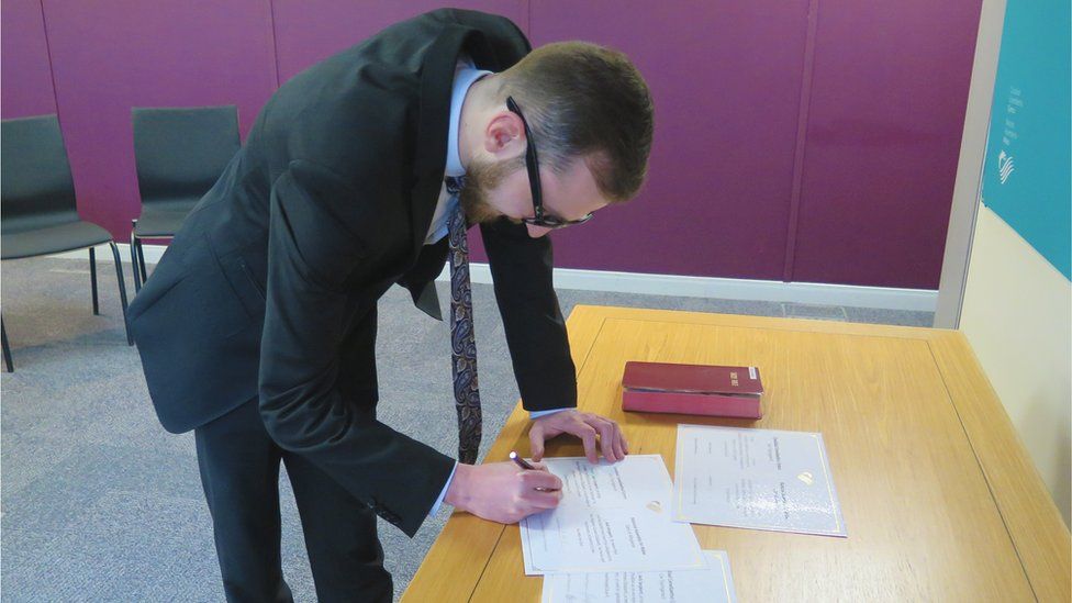 Jack Sargeant wins Alyn and Deeside by-election - BBC News