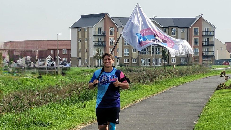 Thomas Young is running 46 half-marathons in memory of his late son ...