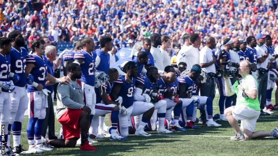 NFL: 'Taking the knee' anthem protest to be discussed with clubs - BBC ...