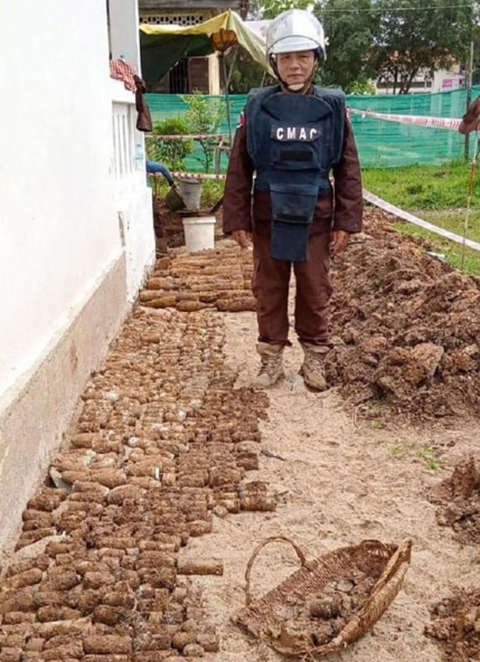 Cambodia: Thousands of war-era explosives found buried at high school ...