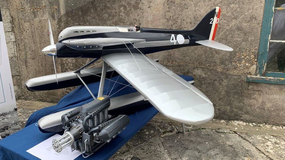 Iconic racing seaplane replica project launched - BBC News