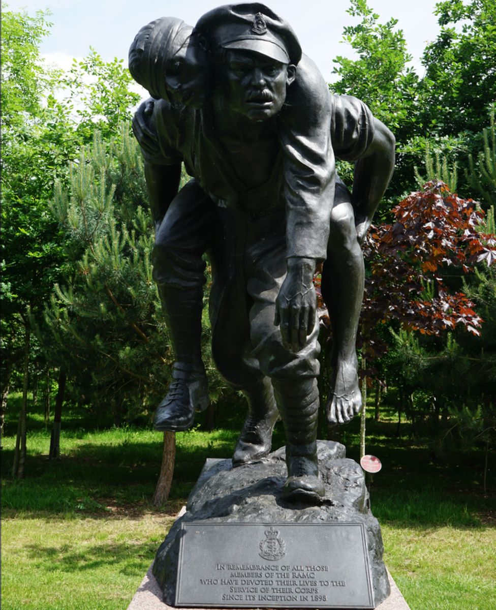 Passchendaele: Stretcher bearers' medals amid the mud - BBC News