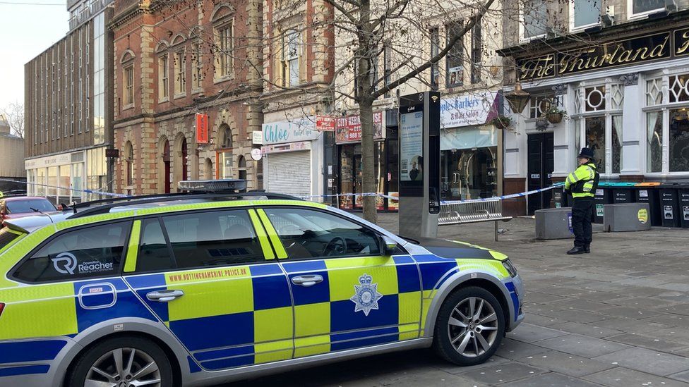Police investigate double stabbing outside Nottingham nightclub - BBC News