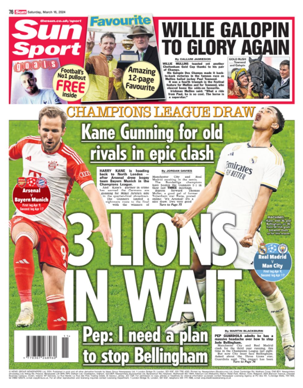 Saturday's back pages - BBC Sport