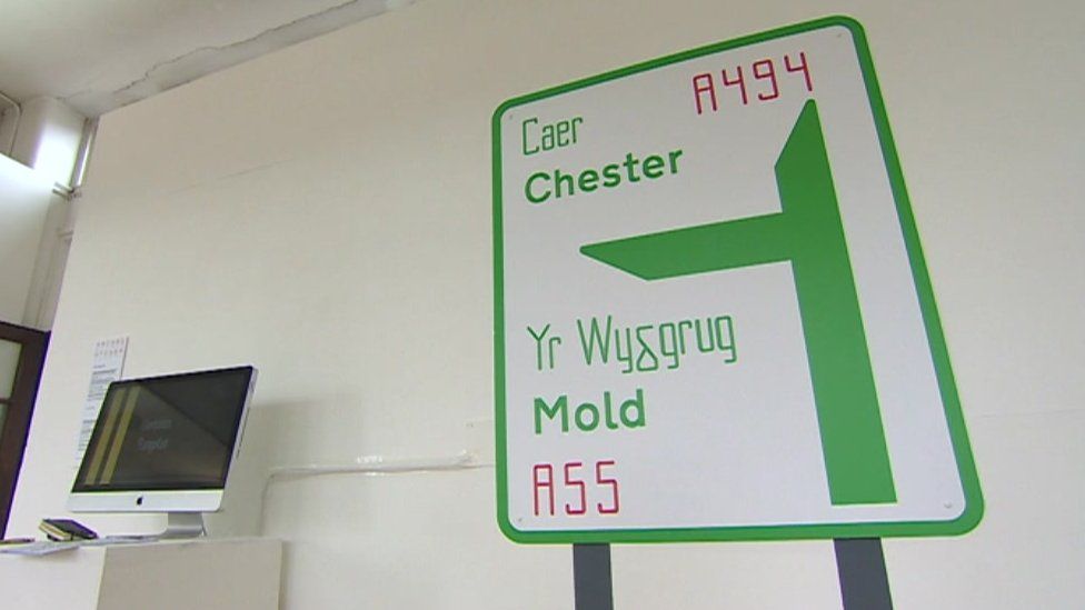 Road signs: Man designs new Welsh alphabet - BBC News