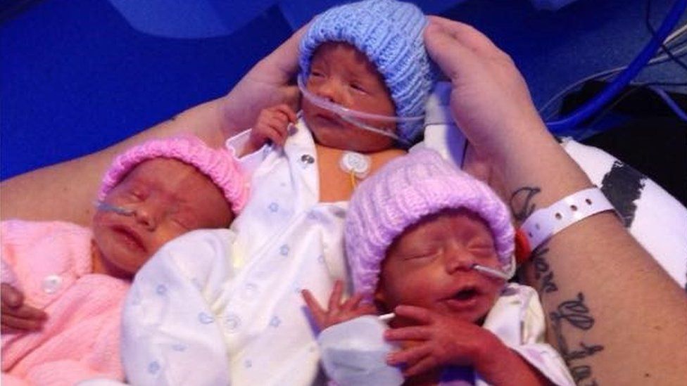 Baby photos in support of Dorset County Hospital wards - BBC News