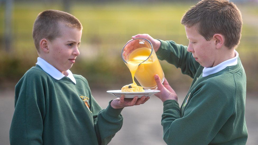 School dinners: Pupils petition to get custard back on the menu - BBC ...