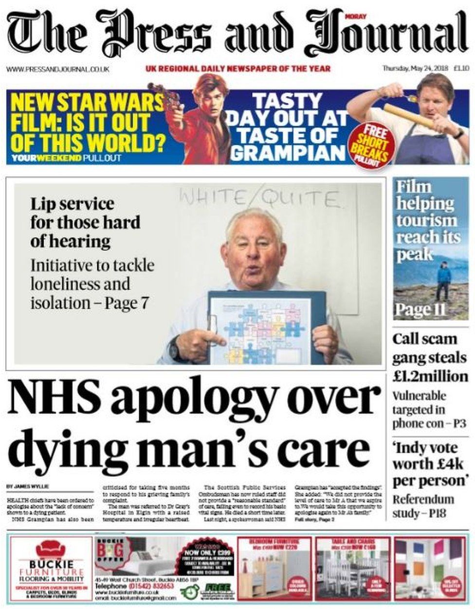 The papers: Could Scotland be the new Denmark? - BBC News