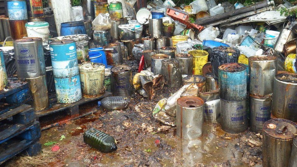 Man pollutes stream with waste oils near Sherborne - BBC News