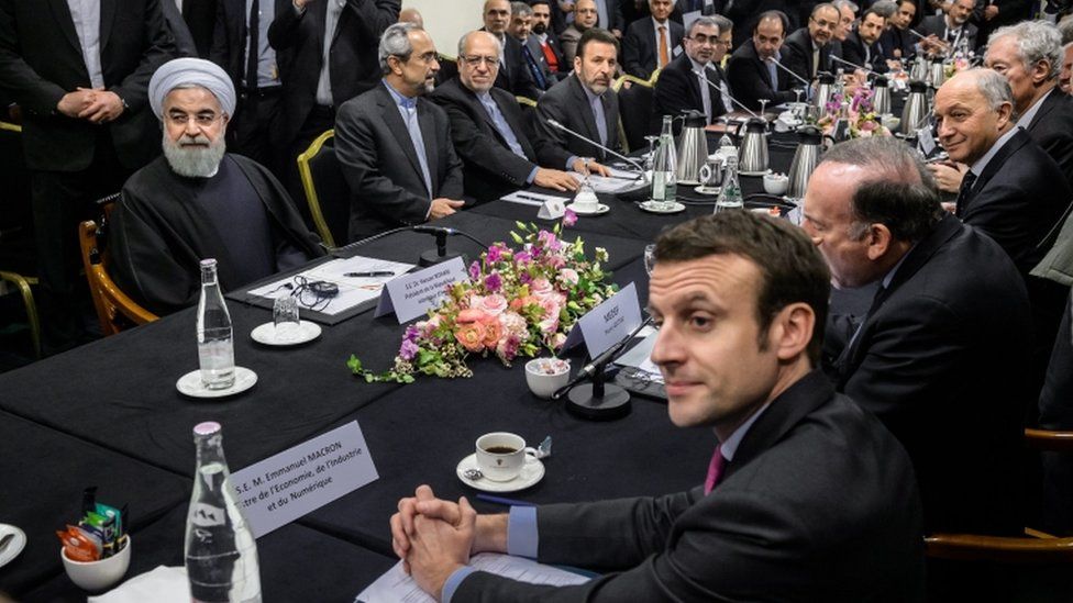 Rouhani arrives in Paris as Iran drums up business with France - BBC News
