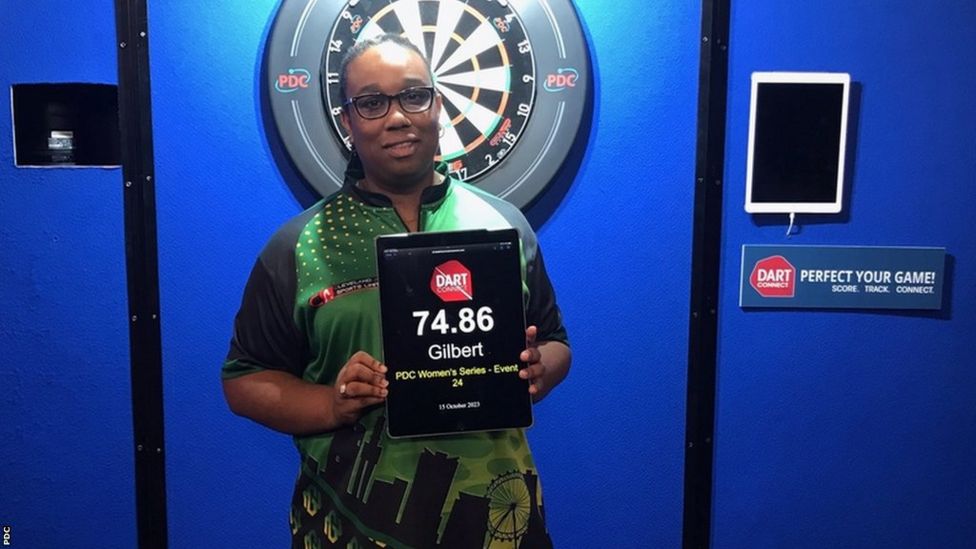 Natalie Gilbert on journey from stroke at 25 to darts champion at 40 - BBC Sport