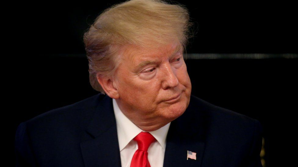 US economic growth slows below Trump target - BBC News