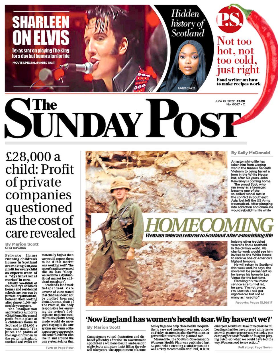 Scotland's papers: Children's home profit and legal system 'on brink ...